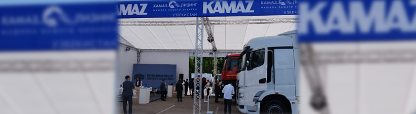 KAMAZ trucks at the exhibition in Uzbekistan - NAPI
